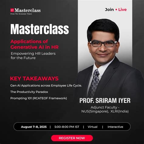 Ai Hr Masterclass Etmasterclass Hrm Strategy Etmasterclass