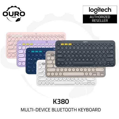 Logitech K380 Multi Device Bluetooth Keyboard Blackrosewhitesand