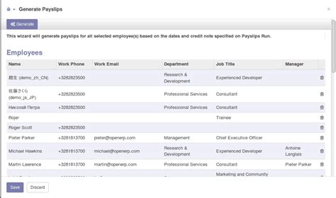 Hr Payroll Odoo