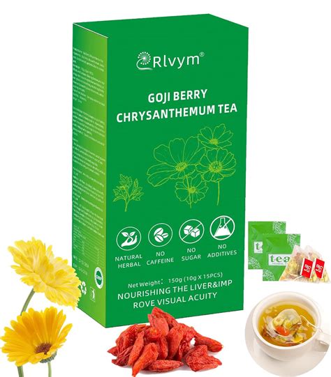 15 Bgas Goji Berry Chrysanthemum Tea For Liver Health Dandelion Wolfberry Tea Bags