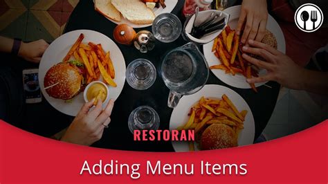 Adding Menu Items Youtube