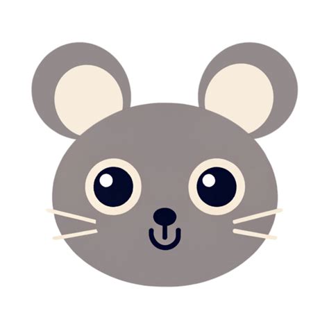 Cute Mouse Head For Designs 53761558 Png