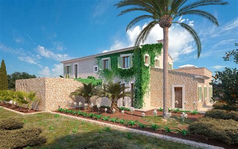 Renders Of A Rustic Villa In Santanyí Mallorca