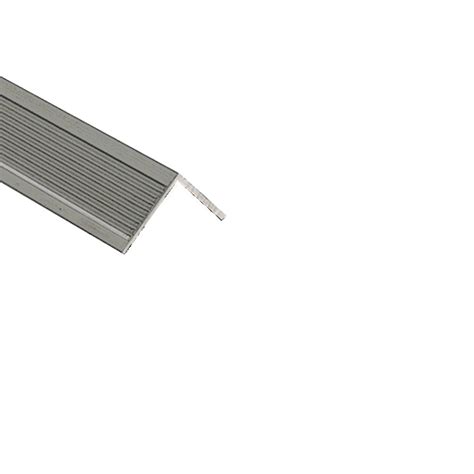 Aluminium Fluted Edgings And Nosings Angle Stair Edging Mill Finish 1 X