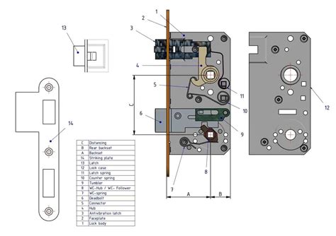 Mortise Lock Parts Diagram And Their Functionality