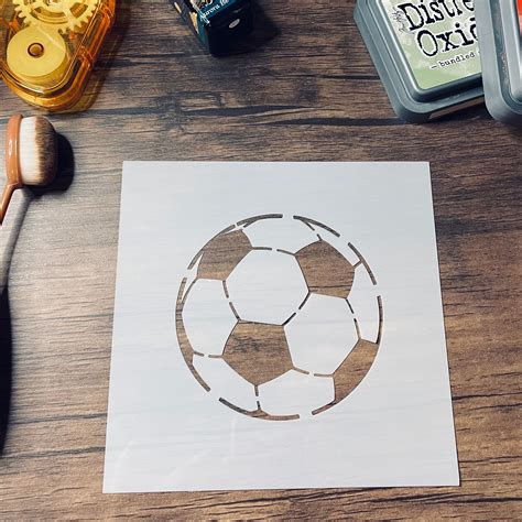 How To Make A Soccer Ball Stencil At Anna Crace Blog