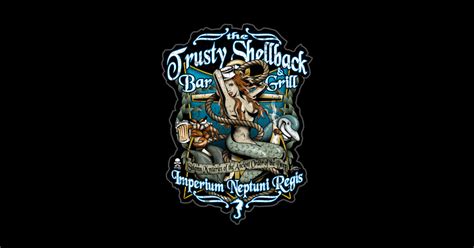 Trusty Shellback Bar And Grill Shellback Pin Teepublic
