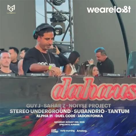 La Foresta Proudly Presents We Are Lost Festival ♥🔊 Guy J Sahar Z N