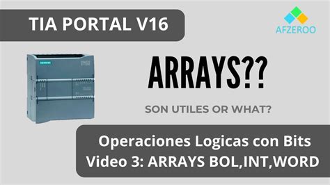 Clase 33 Parte 1 Arrays ¿puedo Usarlos Como Entradas A Un Hmi Como