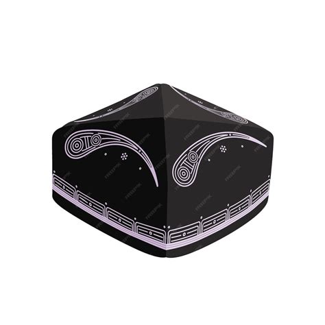 Premium Vector Doppi Uzbek Traditional Headdress Vector