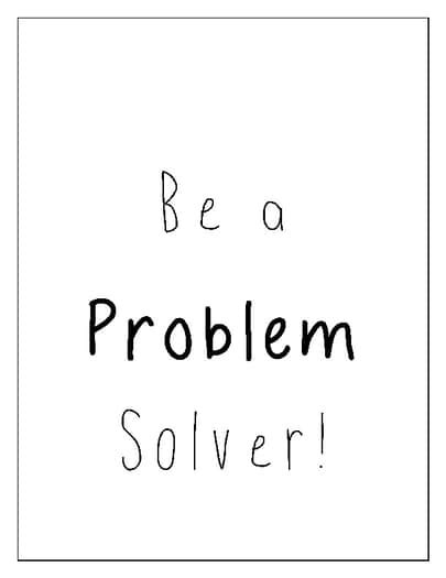 Be A Problem Solver Pdf Classroom Poster By Suncoast Classroom