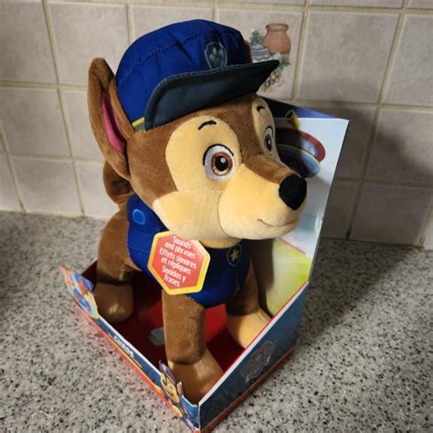 Paw Patrol Talking Chase 12 Inch Tall Interactive Plush Toy For Ages