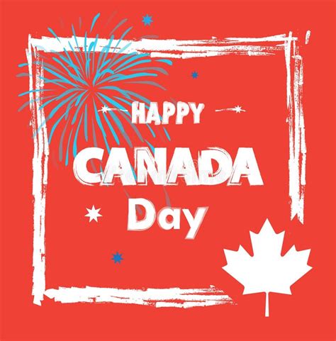 Canada Day 1 July 2026 Fireworks Festival Invitation Card Patriotic Holiday Celebration Banner
