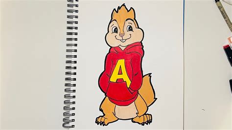 How To Draw Alvin Alvin And The Chipmunks Youtube