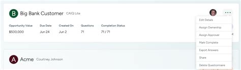 Questionnaire Workflow Trustcommunity 8919