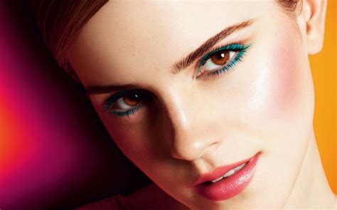Emma Watson Close Up Radiant British Actress With Blush And Brown Eyes