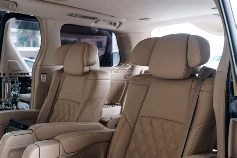 Toyota Vellfire Leather Seats Anh20 Custom Design Vip Beige — Carbi Deco