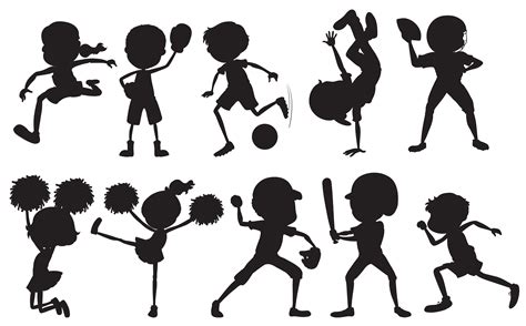 Sports Silhouette Clip Art