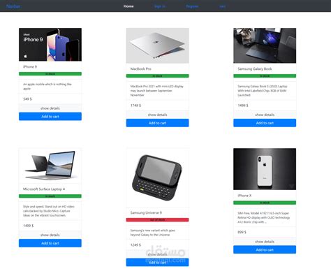 E Commerce Project Using Angular مستقل