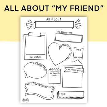 All About Fill In The Blank Printable Worksheet Coloring Page Card