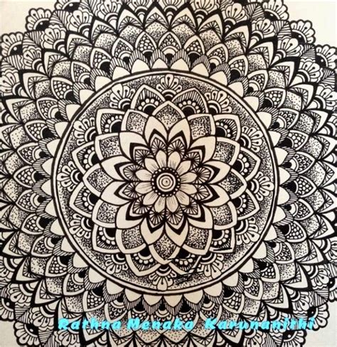 Mandala Flower Drawing Tutorial