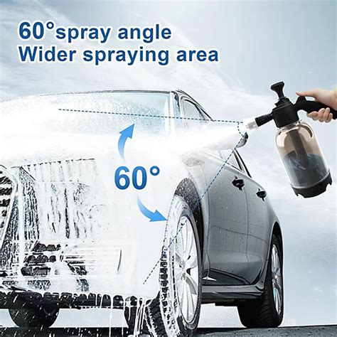 Snowfoam Pump Sprayer Snow Foam Cannon Gun 2l Heavy Duty Pressurised Soap Sprayer With Two