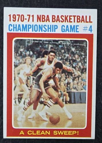 1971 72 Topps Nba Championship Game 4 Card Oscar Robertson 136