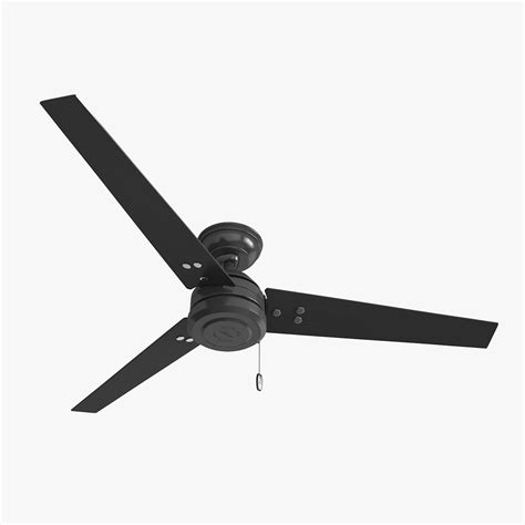 Ceiling Fan Hunter Cassius White 3d Model 29 Max Fbx Obj Free3d