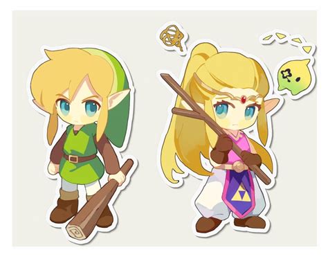 Link Princess Zelda And Tri The Legend Of Zelda And 1 More Drawn By