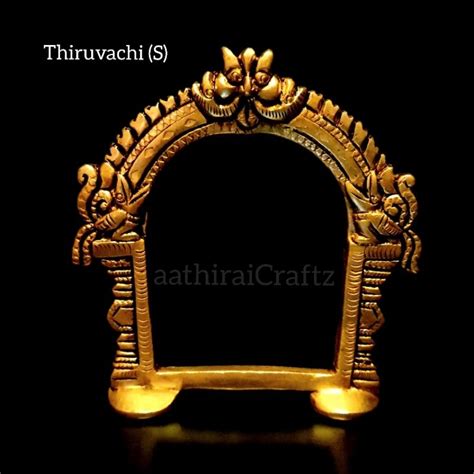 Tiruvachi Small Arch With Peedam Brass Antique Finish Tiruvachi