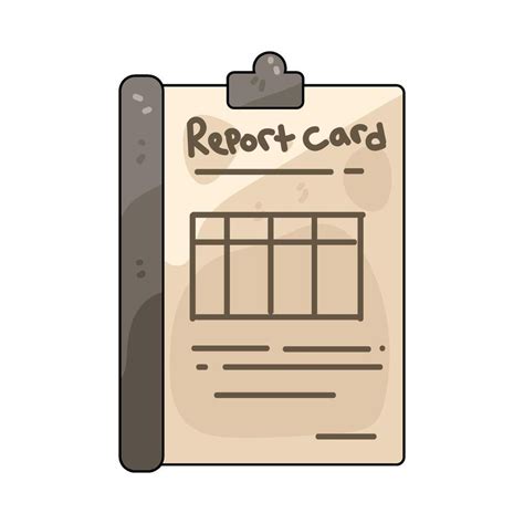 Classroom Report Card 67942565 Vector Art At Vecteezy