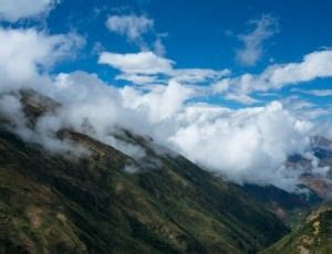Mountain View With Clouds Free Image Peakpx