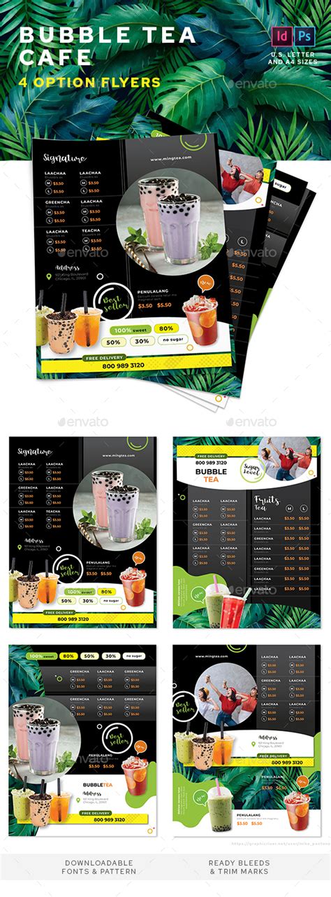 Boba Flyer Graphics Designs And Templates From Graphicriver
