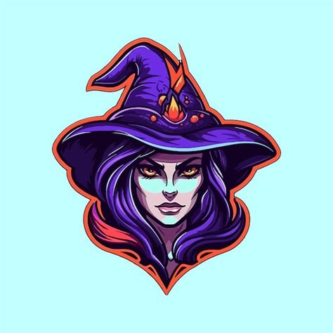 Premium Vector Esport Style Logo Design Witch Vector Illustration