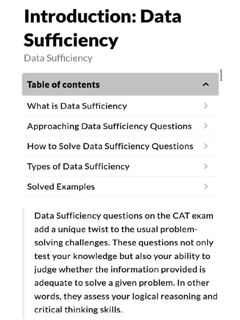 Data Sufficiency Pdf