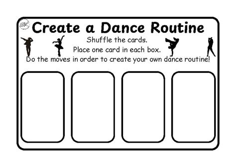 Create A Dance Routine By Missbee27 Tpt