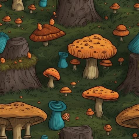 Premium Ai Image Seamless Nature Patterns