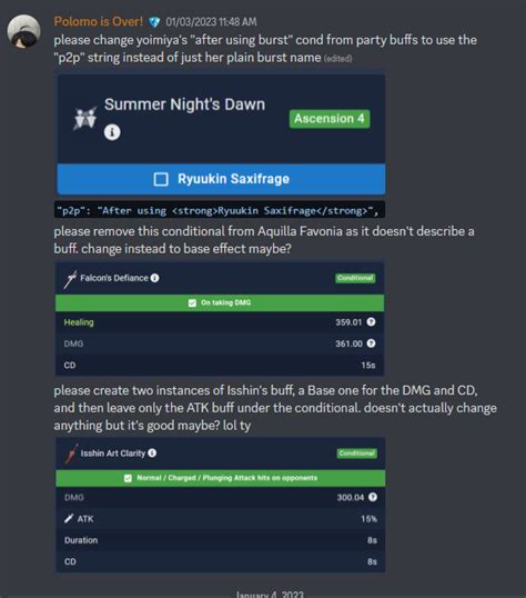 Some Conditional Wording Needs Adjusting · Issue 882 · Frzycgenshin Optimizer · Github
