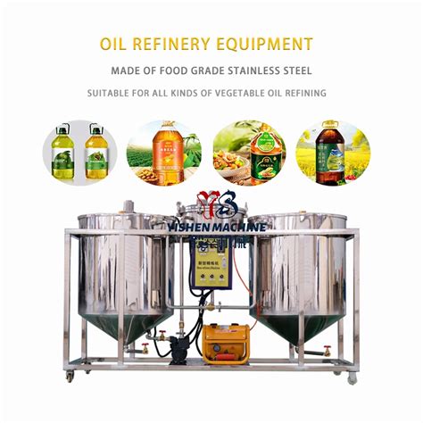 Edible Oil Soybean Palm Coconut Oil Refining Machine China Oil