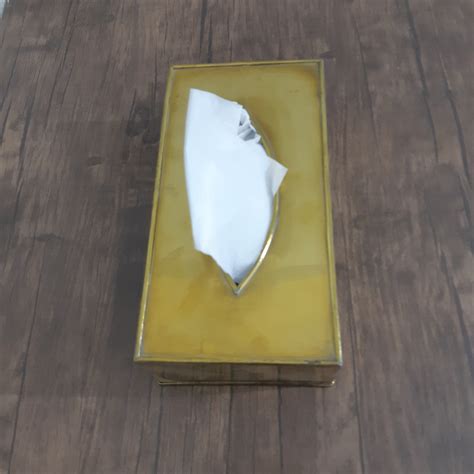 Rectangle Solid Brass Tissue Box Brass Tissue Box Cover Tissue Etsy