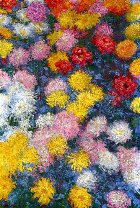 Claude Monet Chrysanthemums 1897 At Ray Ratliff Blog