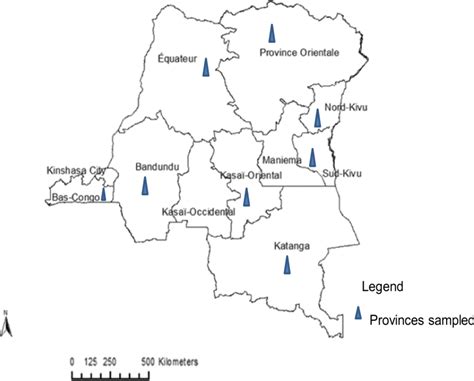 Map Of Drc Showing Locations Of Sample Collection Download Scientific Diagram