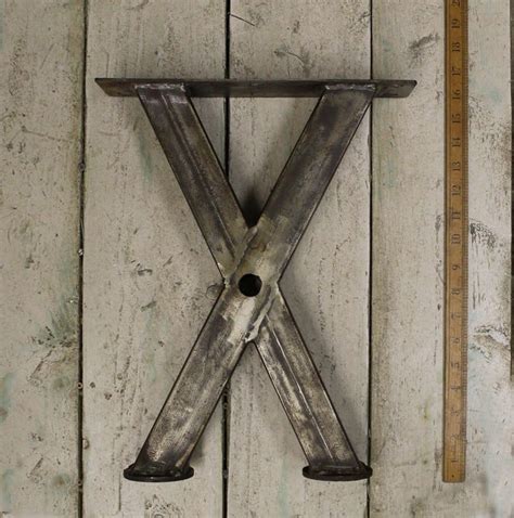 Bench End Frame Cross Section Steel 50mm Box 406mm High X 356mm Cottingham Collection