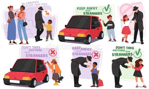 Concepto De Sensibilización Sobre El Secuestro Para Niños Personajes