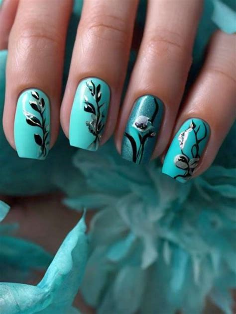 65 Chic Teal Nail Designs And Ideas
