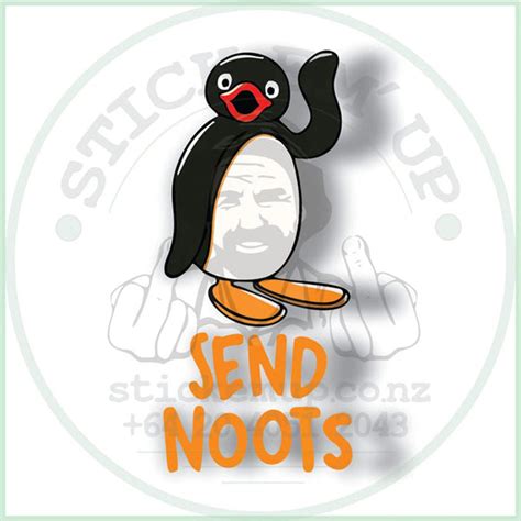 Send Noots Vinyl Sticker Brutalitees