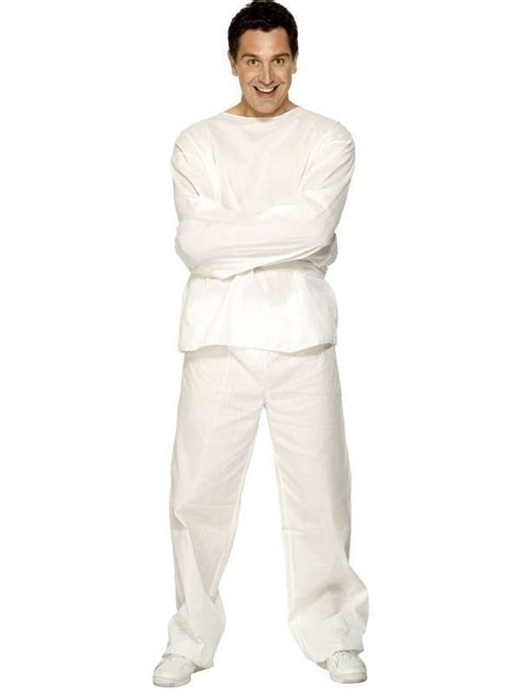 Mens Costume Straight Jacket Prisoner Straitjacket Strait Halloween