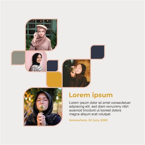 Premium Vector Leaf Collage Template With Elegant Design