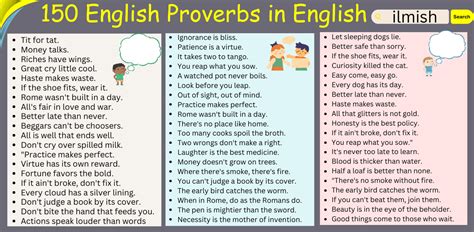 150 Daily Used Proverbs In English Common Proverbs Ilmish