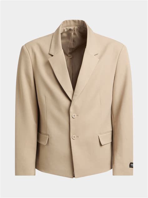 Markham Mens Relaxed Fit Crop Camel Jacket Bash